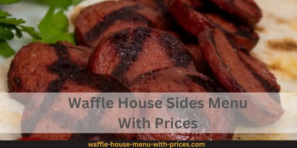 Waffle House Sides Menu With Prices 2025